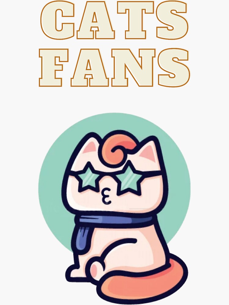 "CATS FANS" Sticker by cats-fans | Redbubble