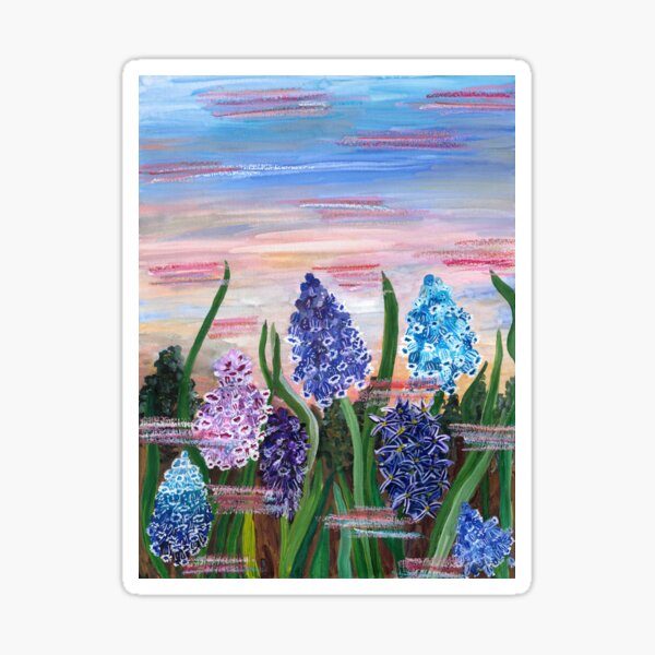 "Grape Hyacinth" Sticker by nastiaart | Redbubble
