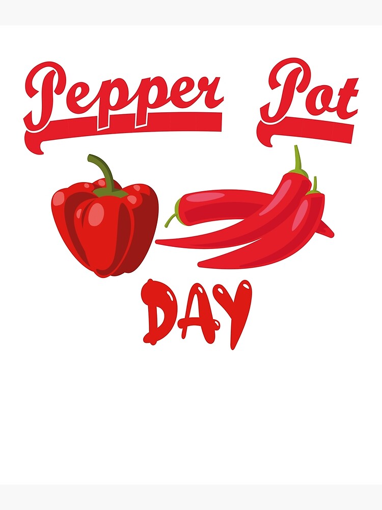 "National Pepper Pot Day Chili Spicy Salt Veggie Jalapeno flavor ...