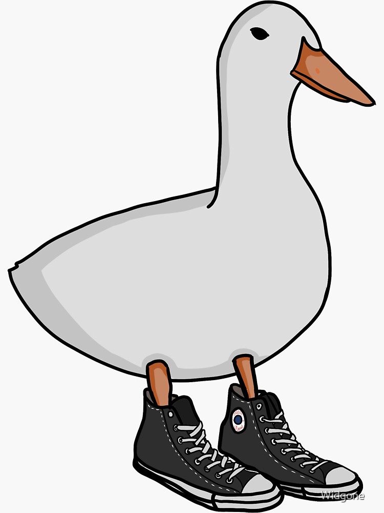"Chuck Duck" Sticker for Sale by Widgone | Redbubble
