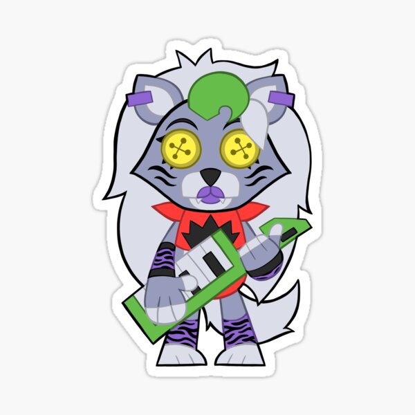 "Glamrock Roxanne Wolf Plush" Sticker for Sale by Scoutain | Redbubble