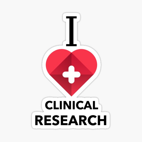 "I heart Clinical Research" Sticker for Sale by RrschDocDesign | Redbubble
