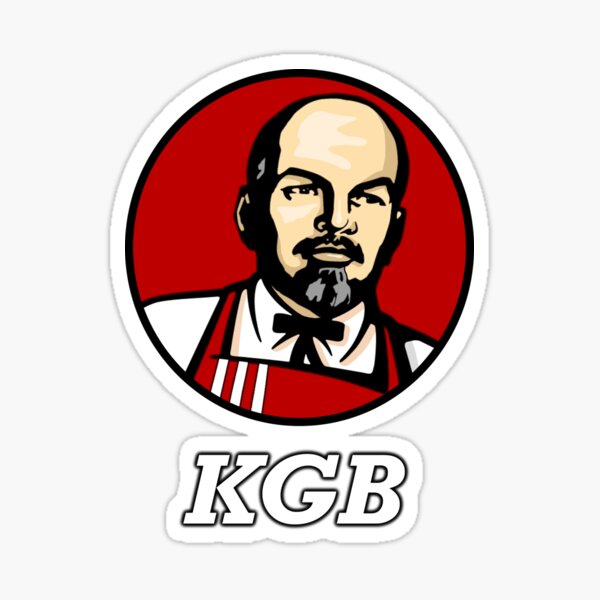 "KGB" Sticker by The-Rodriguez | Redbubble
