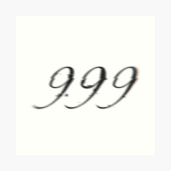 "999 " Art Print for Sale by AntiStuff | Redbubble