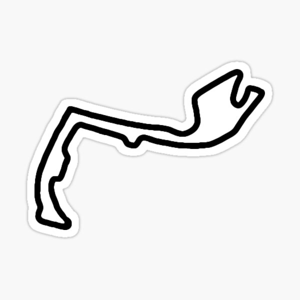 "Monaco Track Outline" Sticker for Sale by jordaypearce | Redbubble