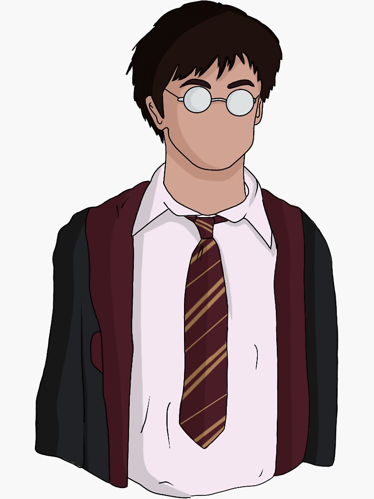 "Daniel Radcliffe Outline" Sticker by WizardingFeed | Redbubble