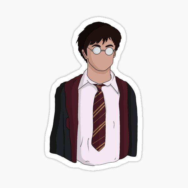 "Daniel Radcliffe Outline" Sticker by WizardingFeed | Redbubble