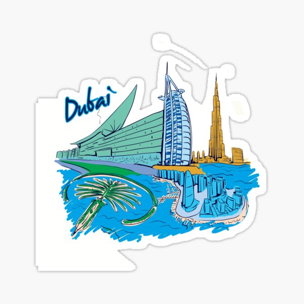 "emirate dubai" Sticker for Sale by NAND1 | Redbubble
