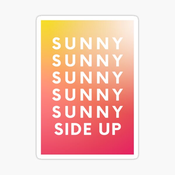 "Sunny Side Up" Sticker for Sale by laurenote | Redbubble