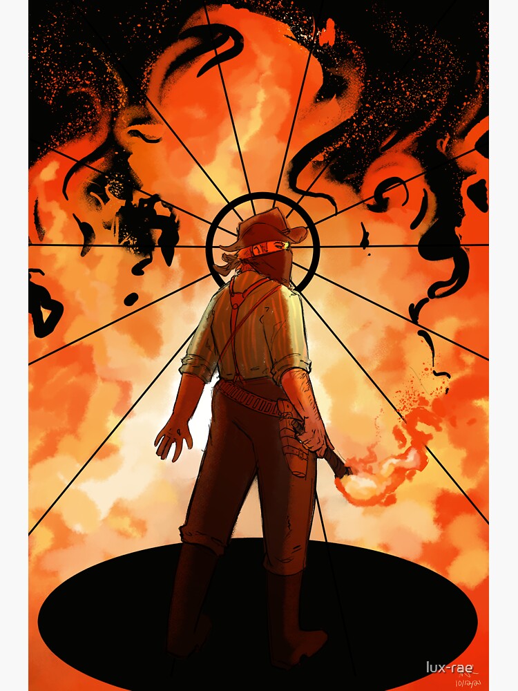 "Arthur Morgan" Sticker by lux-rae | Redbubble