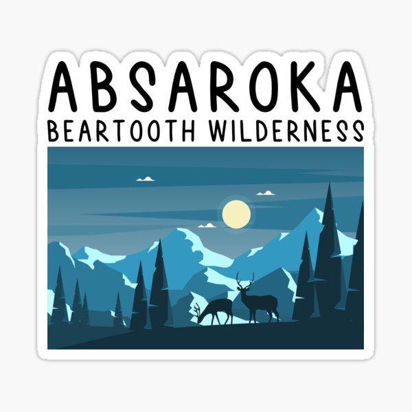 "Absaroka Mountains - Beartooth Wilderness, Gift Idea For Hiking Lovers ...
