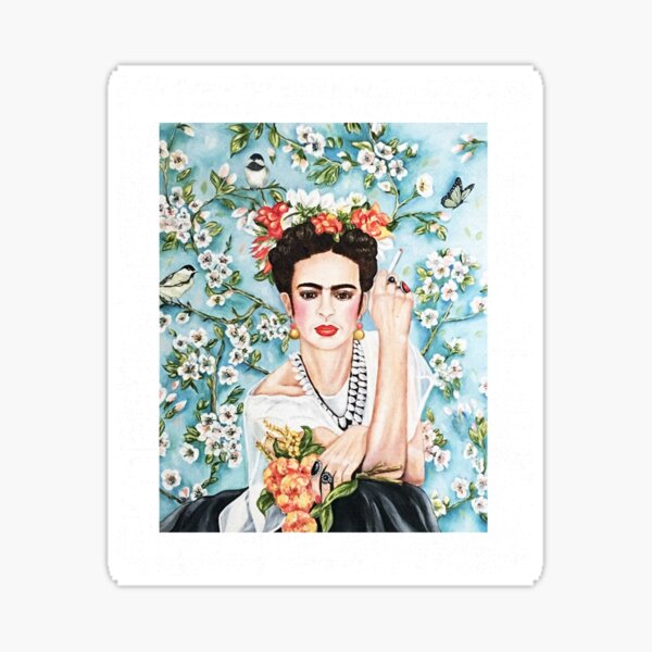 Pegatina «Frida Kahlo print Frida Kahlo artwork Frida Kahlo fine art ...