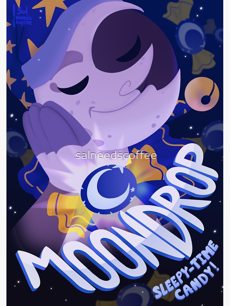 "Moondrop" Sticker for Sale by salneedscoffee | Redbubble