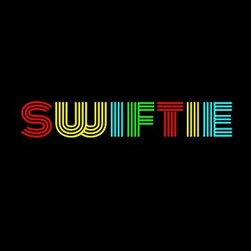 "Swiftie vintage colorful retro text design" Sticker for Sale by efenem ...