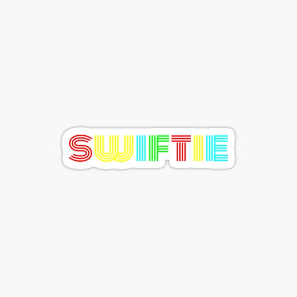 "Swiftie vintage colorful retro text design" Sticker for Sale by efenem ...