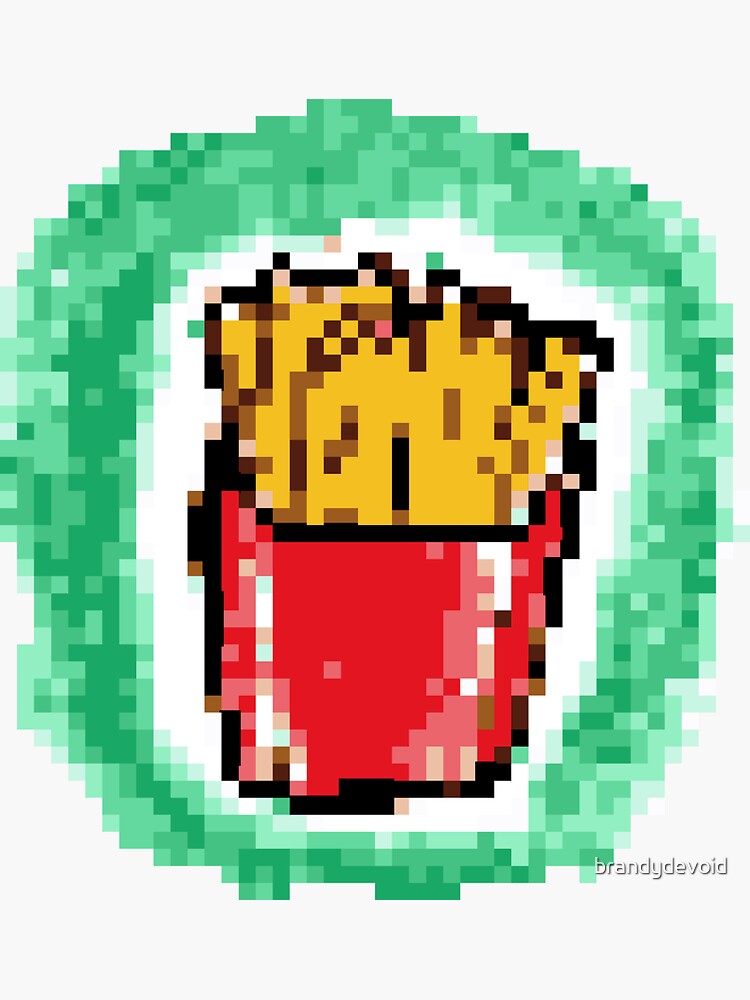 "Pixel Fries" Sticker by brandydevoid | Redbubble