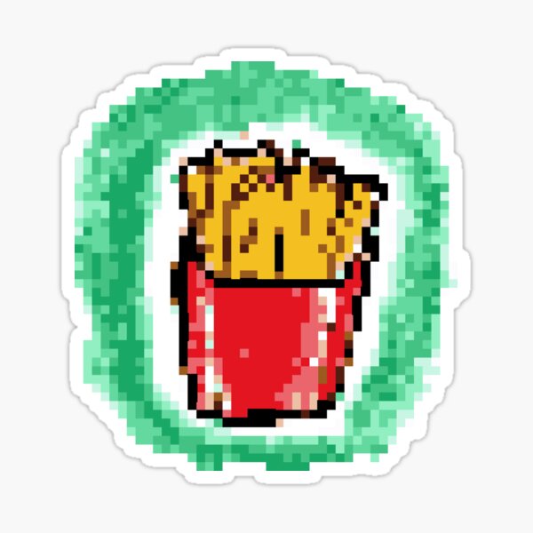 "Pixel Fries" Sticker by brandydevoid | Redbubble
