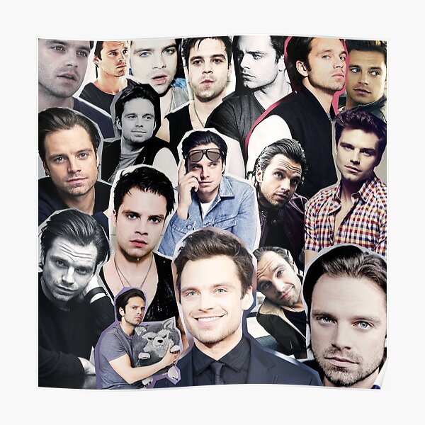 "sebastian stan collage" Poster by lunalovebad | Redbubble