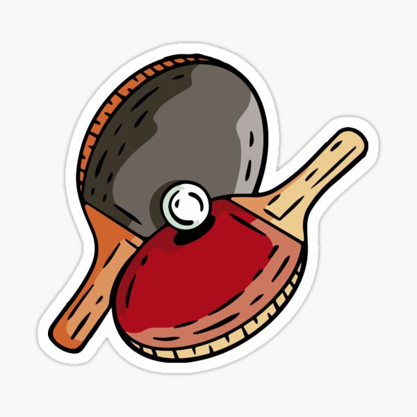 "Ping pong" Sticker by zaher97 | Redbubble