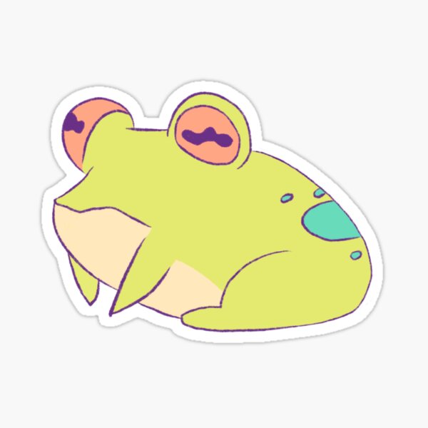 "Goofy Frog - Yellow" Sticker by Risky-Biznus | Redbubble