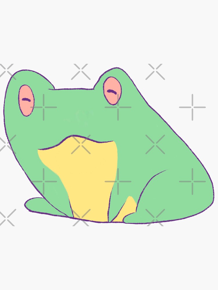 "Goofy Frog - Green" Sticker for Sale by Risky-Biznus | Redbubble