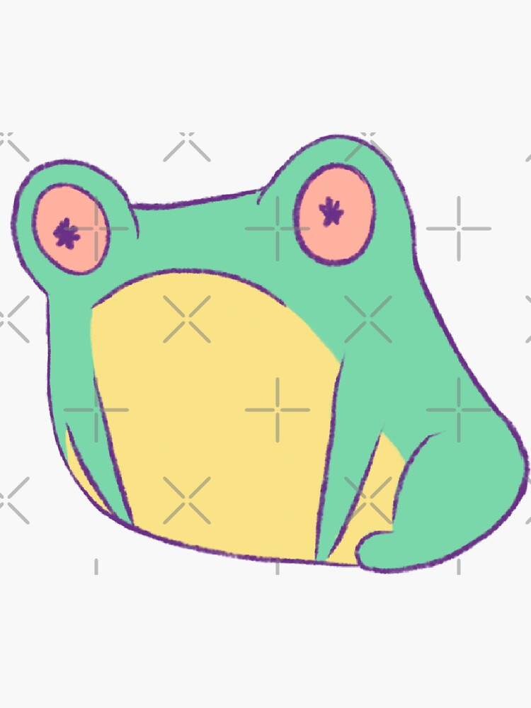 "Goofy Frog - Green" Sticker by Risky-Biznus | Redbubble