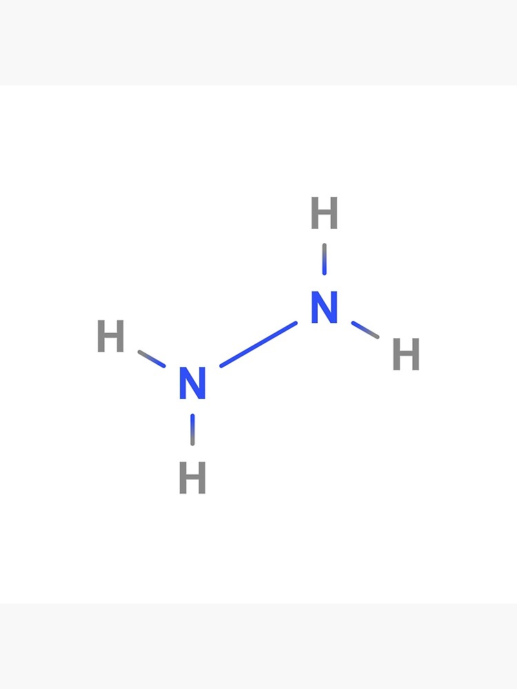 "Hydrazine Rocket Fuel Molecule" Poster by razor7877 | Redbubble