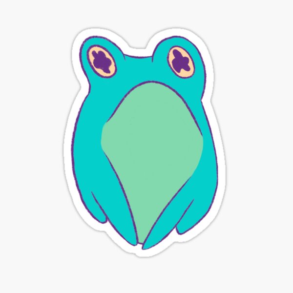 "Goofy Frog - Teal" Sticker by Risky-Biznus | Redbubble