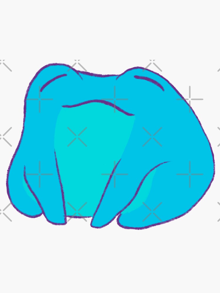 "Goofy Frog - Blue" Sticker for Sale by Risky-Biznus | Redbubble