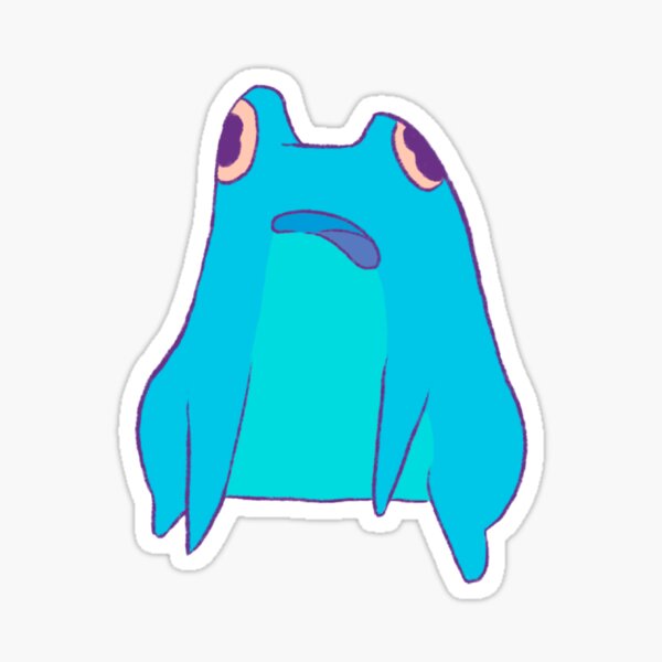 "Goofy Frog - Blue" Sticker for Sale by Risky-Biznus | Redbubble