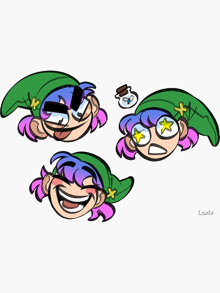 "Hannah Sticker Set" Sticker for Sale by Loxiv | Redbubble