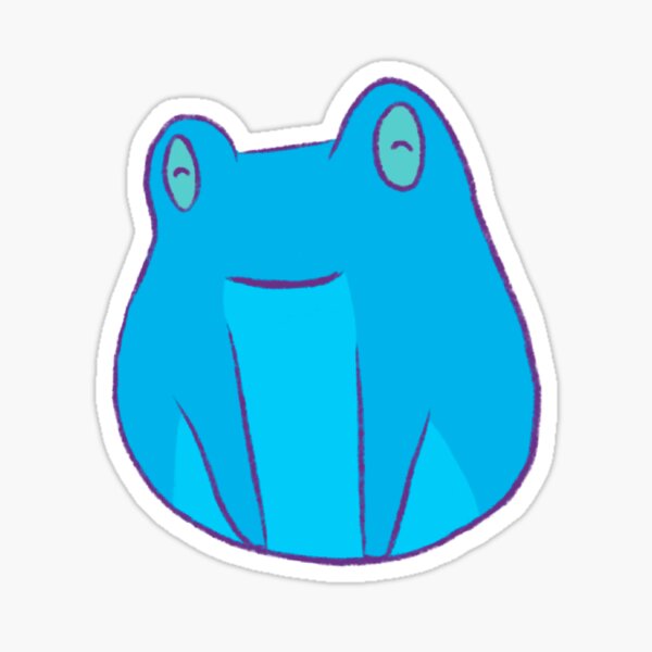 "Goofy Frog - Blue" Sticker by Risky-Biznus | Redbubble