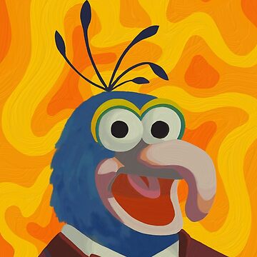 "Gonzo Painting (version 2/2 - yellow background)" Sticker for Sale by ...