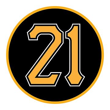 "Numero 21, number 21, pirates Roberto Clemente MLB " Sticker for Sale ...