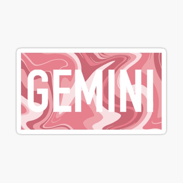 "Pink Gemini Sticker " Sticker for Sale by alexcfleming | Redbubble
