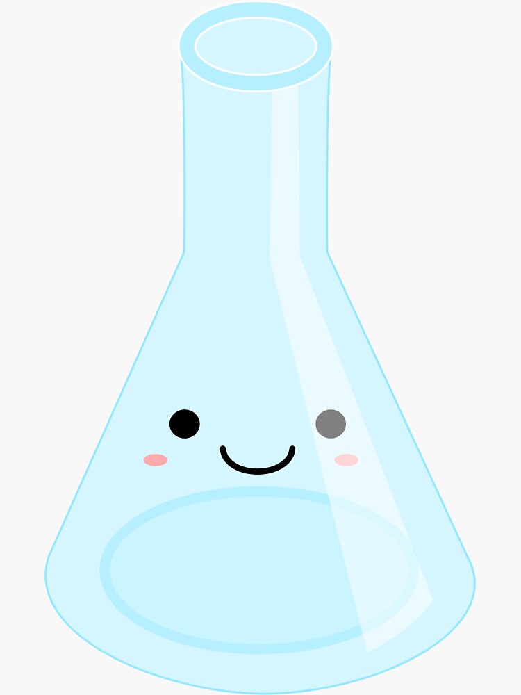 "Erlenmeyer flask " Sticker by youactuallycan | Redbubble