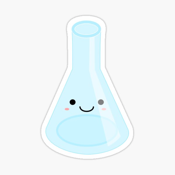 "Erlenmeyer flask " Sticker by youactuallycan | Redbubble