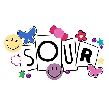 "Sour Artwork " Sticker for Sale by itssav9 | Redbubble