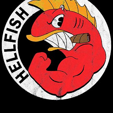 "The Flying Hellfish Logo " Poster for Sale by montgomerye | Redbubble