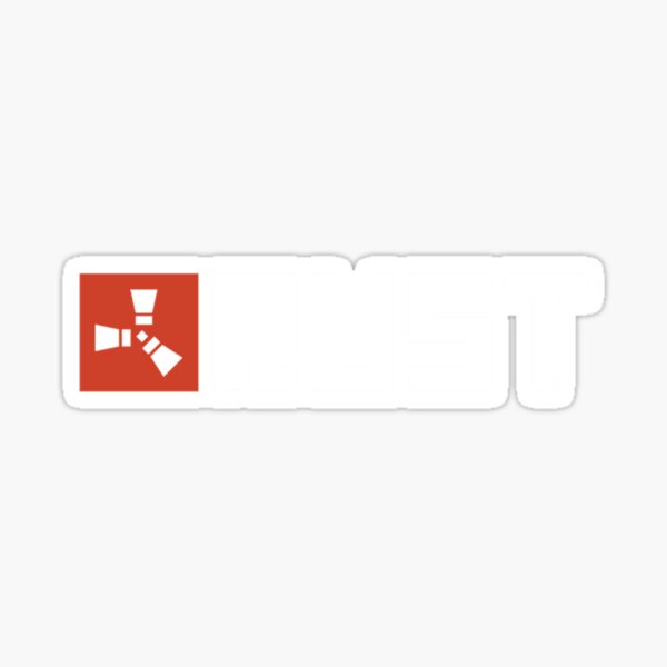 "Rust Game Logo Classic" Sticker by shahkim0 | Redbubble