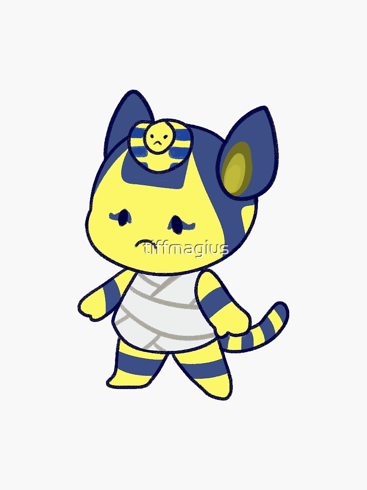 "Ankha the Cat" Sticker for Sale by tiffmagius | Redbubble
