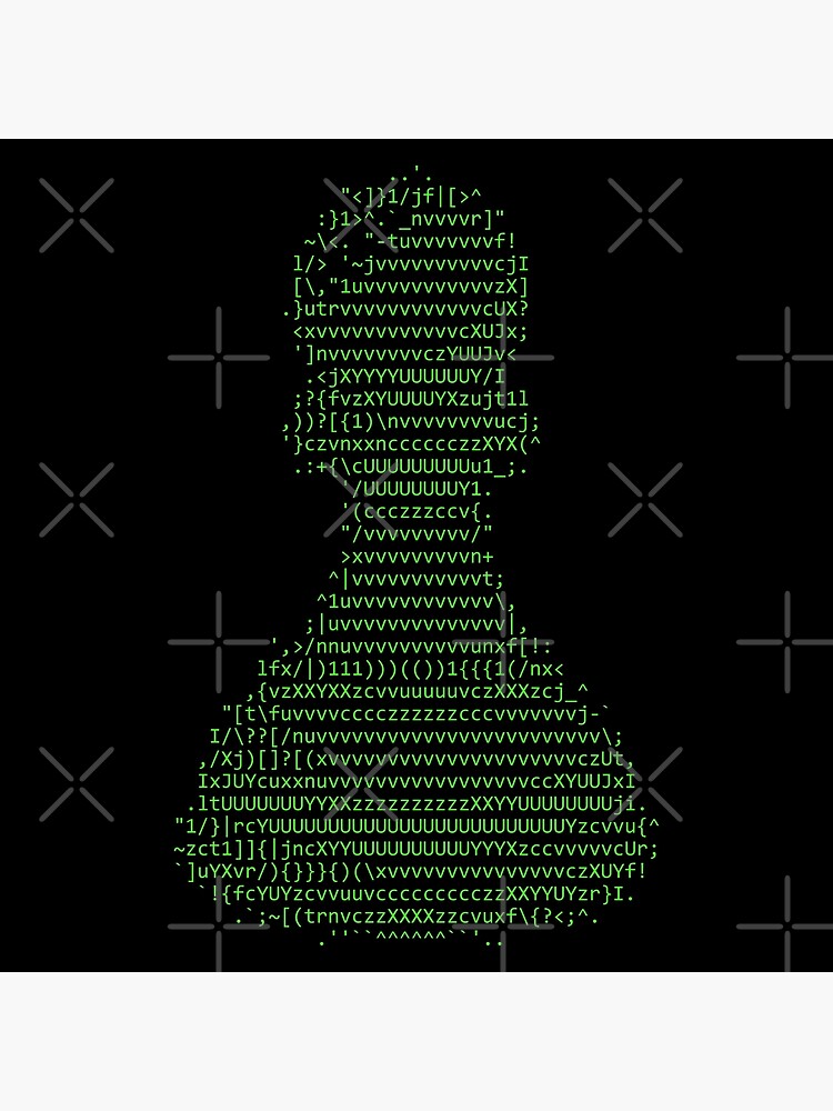 "Chess pawn emoji Ascii Art" Poster for Sale by typo-n-quotes | Redbubble