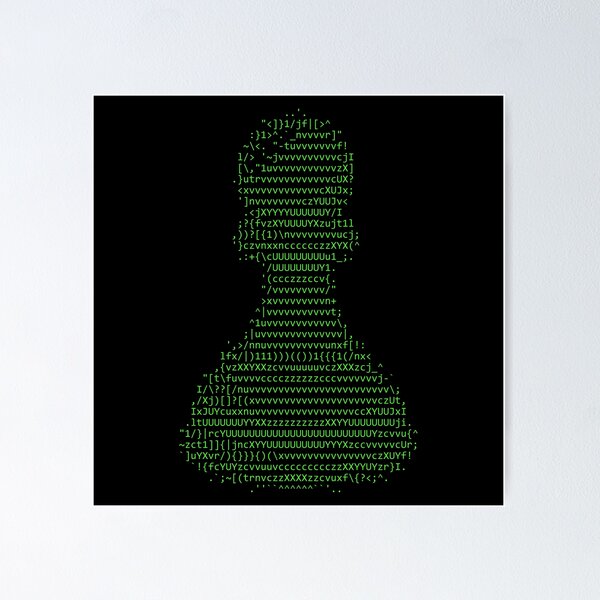 "Chess pawn emoji Ascii Art" Poster for Sale by typo-n-quotes | Redbubble
