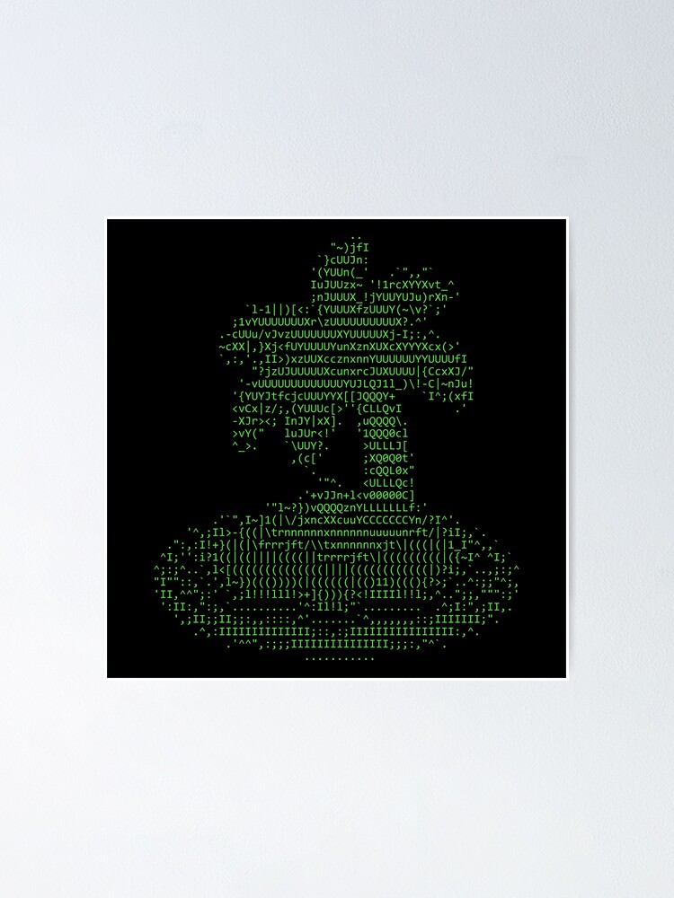 "Desert Island emoji Ascii Art" Poster for Sale by typo-n-quotes ...