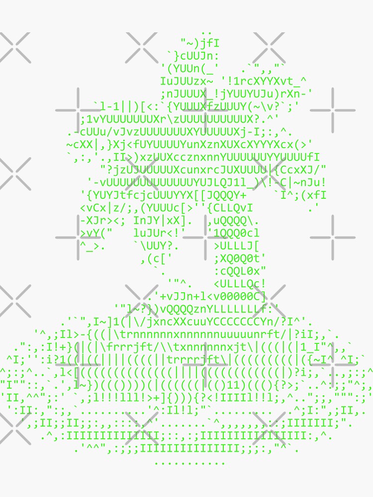 "Desert Island emoji Ascii Art" Sticker for Sale by typo-n-quotes ...