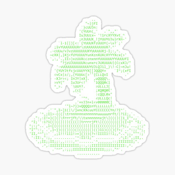 "Desert Island emoji Ascii Art" Sticker for Sale by typo-n-quotes ...