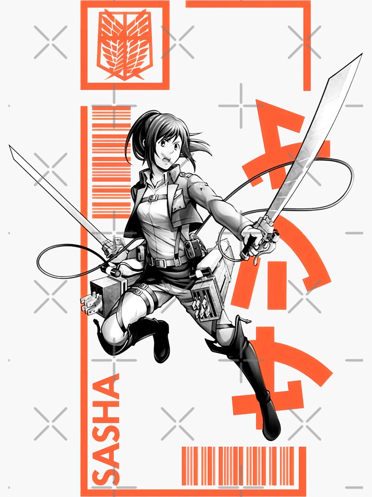 "Sasha, Braus, Attack, On, Titan, Typography, 3, Classic, Best, Women ...