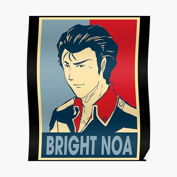 "Painting anime Bright Noa boss character robots" Poster for Sale by ...