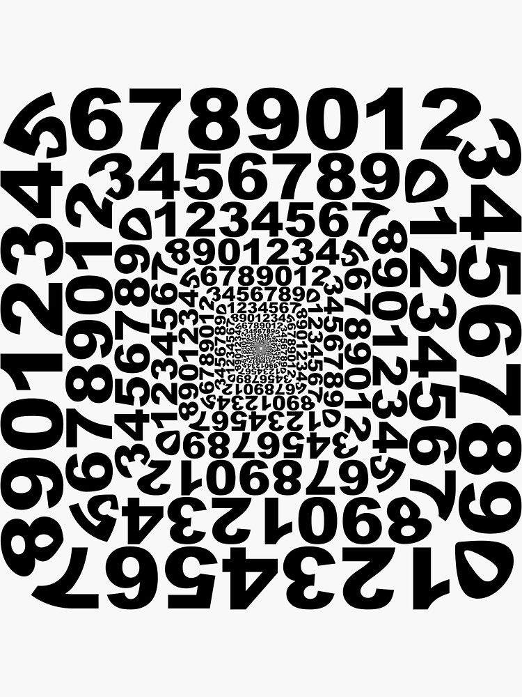 "Counting to Infinity" Sticker for Sale by TOMBRIGHT | Redbubble