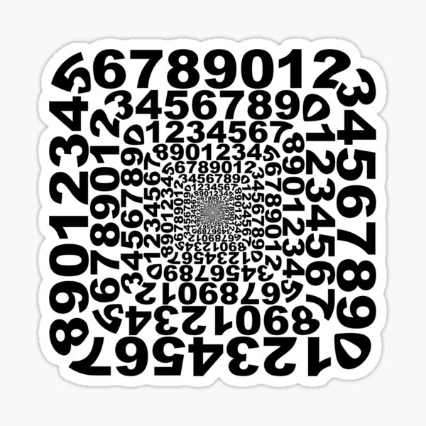 "Counting to Infinity" Sticker for Sale by TOMBRIGHT | Redbubble